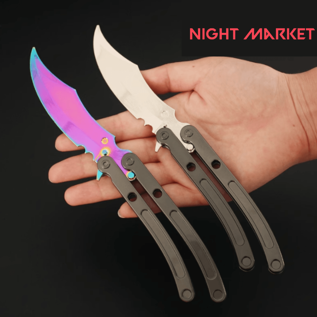 Valorant Black Market Butterfly Knife IRL l Valorant Prop Skins In Rea ...