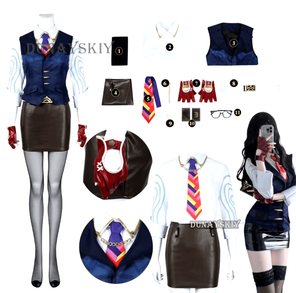 Valorant Chamber Cosplay Set l Real-Life Chamber Outfit l Valorant Cos ...