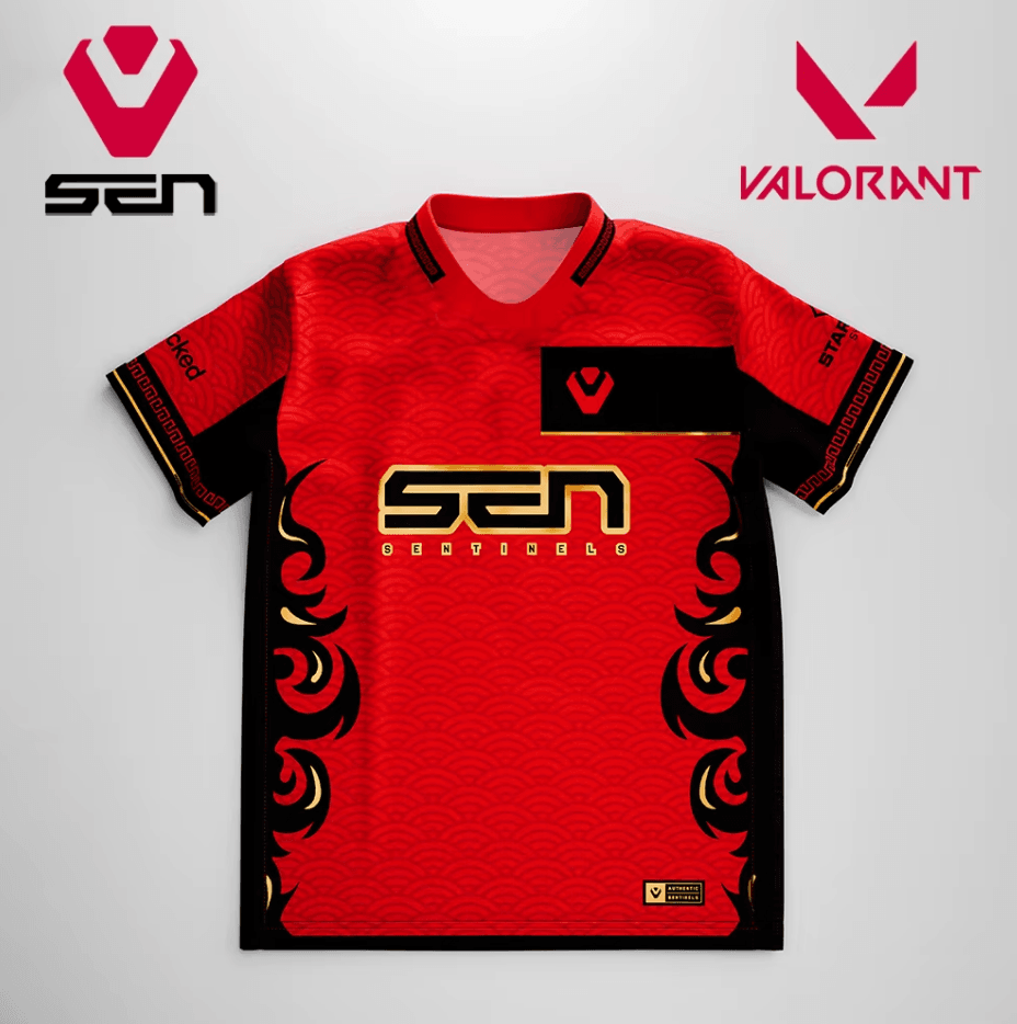 Sentinels Pro Jersey | Valorant Esports Team Apparel for Fans & Gamers ...